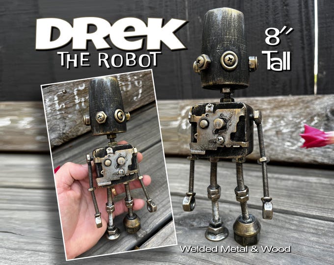 Rustic Robot | Steampunk Robot | Space Robot | Old Robot | Welded Art ...