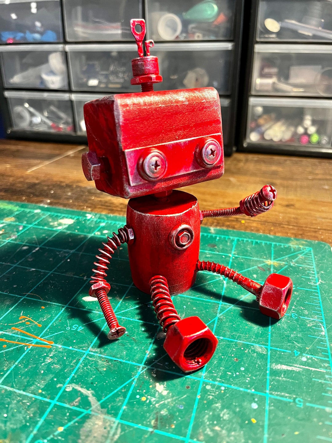 Large Rustic Robot Steampunk Robot Space Robot Old Robot Welded Art ...