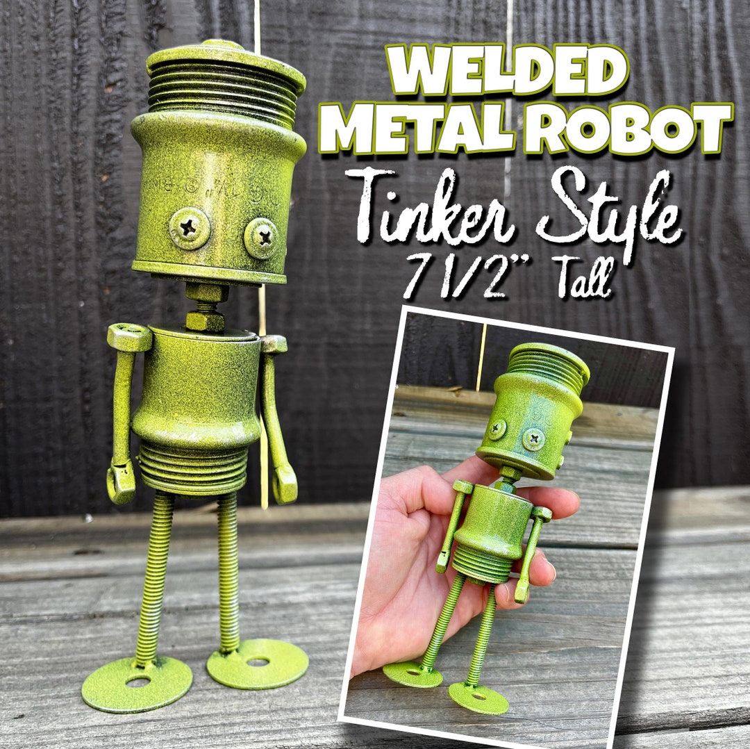Welded Metal Robot | Steampunk Robot | Space Robot | Old Robot | Welded ...