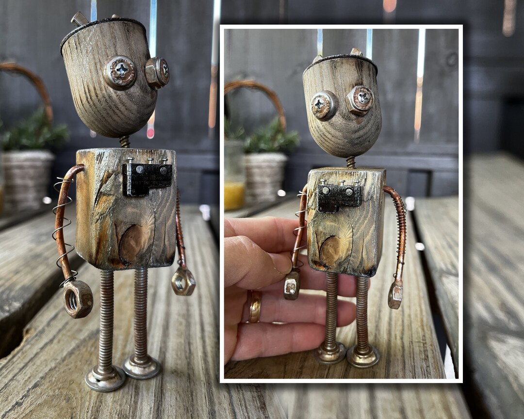 Rustic Robot Steampunk Robot Space Robot Old Robot Girl Man T