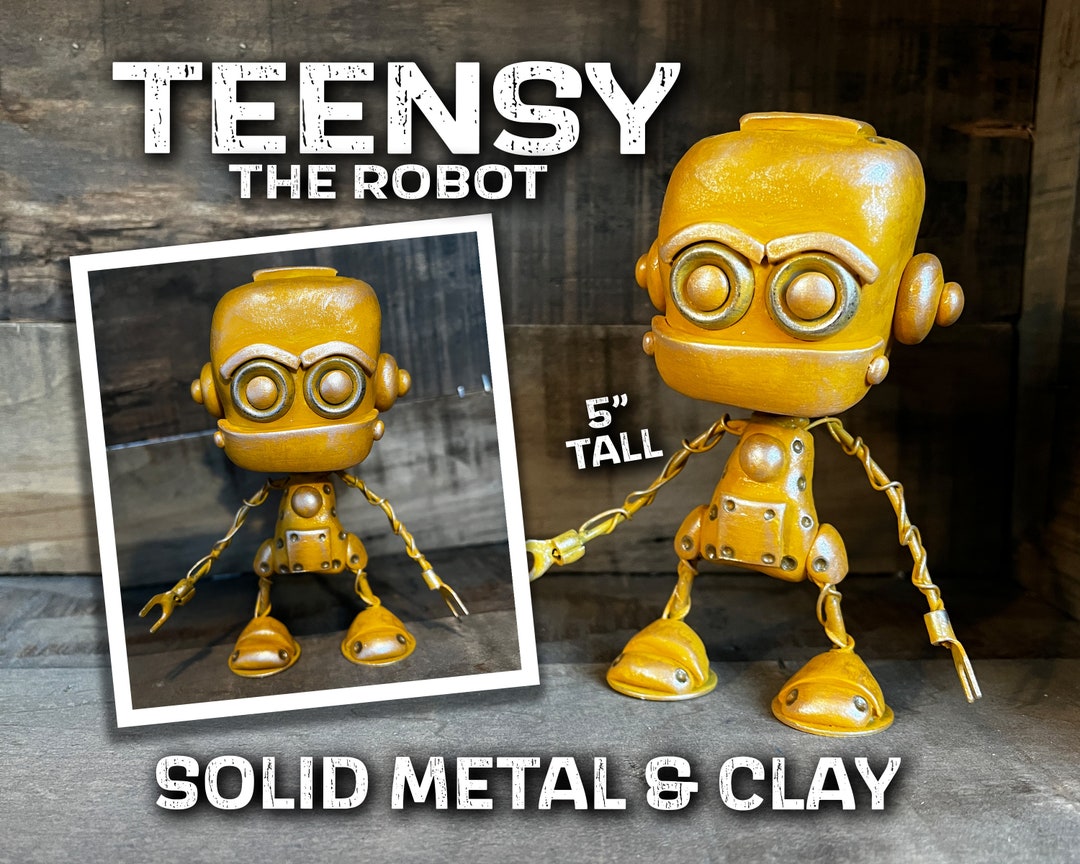 Teensy the Robot Steampunk Robot Space Robot Rustic Robot Girl/man Gift ...