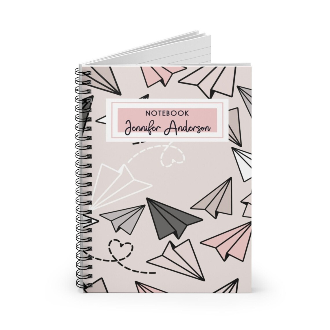 Personalized Spiral Notebook, Personalized Gifts for Women, Travelers ...