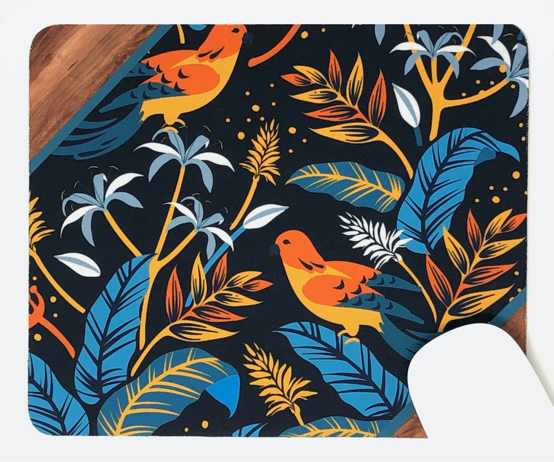 Decorative Mouse Pad - Happy Birds - Non-slip Rubber Mousepad - 4mm - Etsy