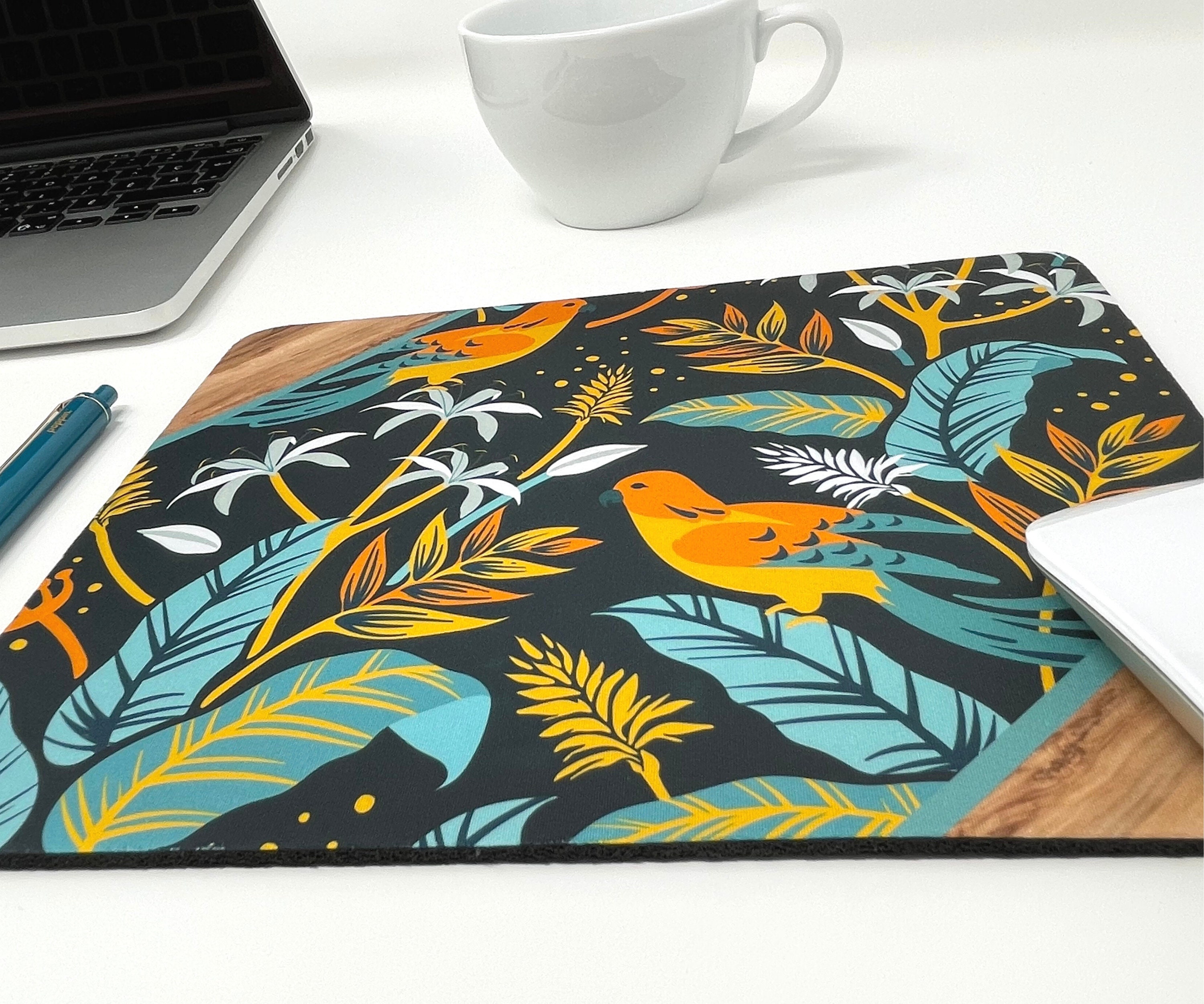 Decorative Mouse Pad - Happy Birds - Non-slip Rubber Mousepad - 4mm - Etsy