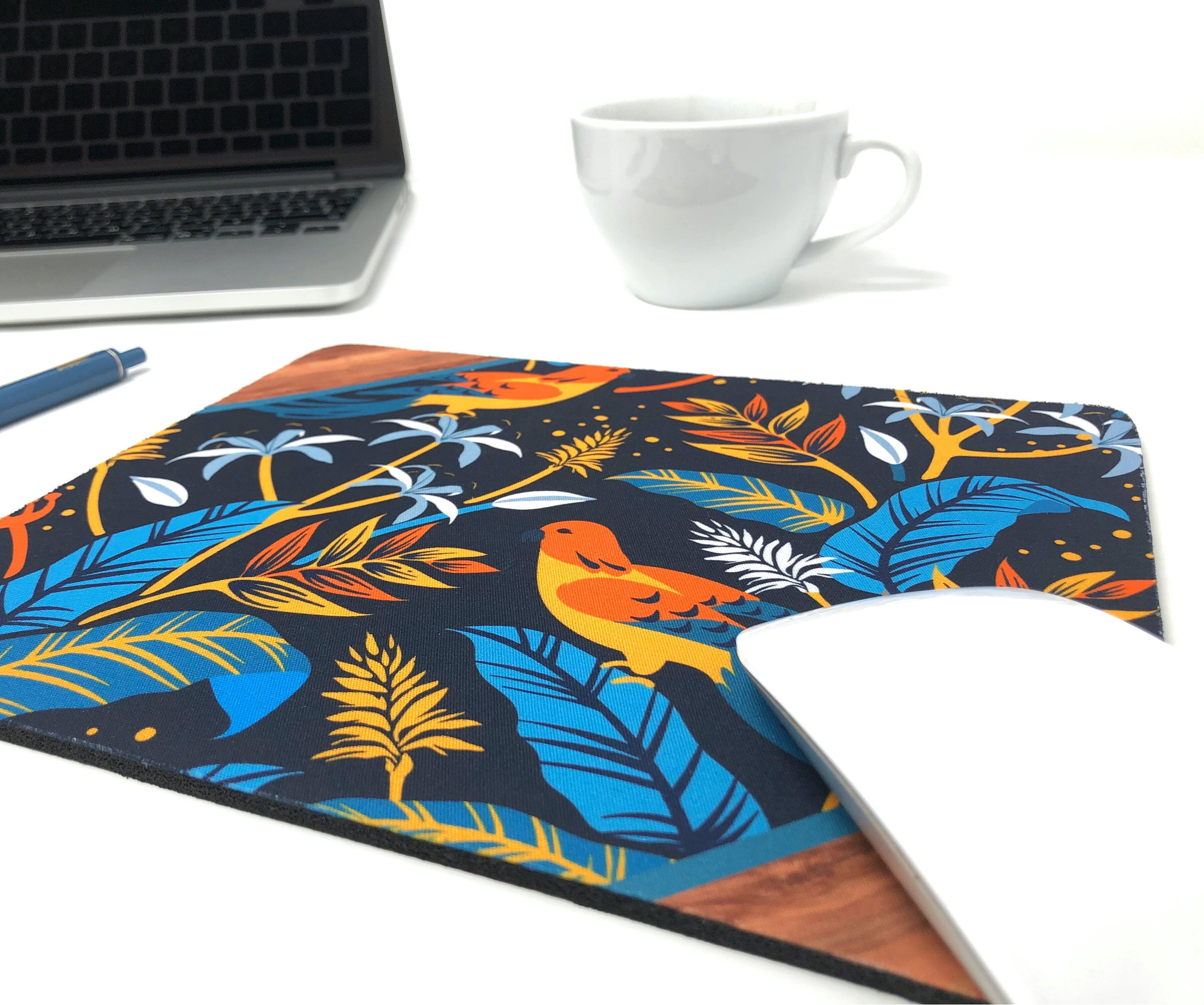 Decorative Mouse Pad - Happy Birds - Non-slip Rubber Mousepad - 4mm - Etsy