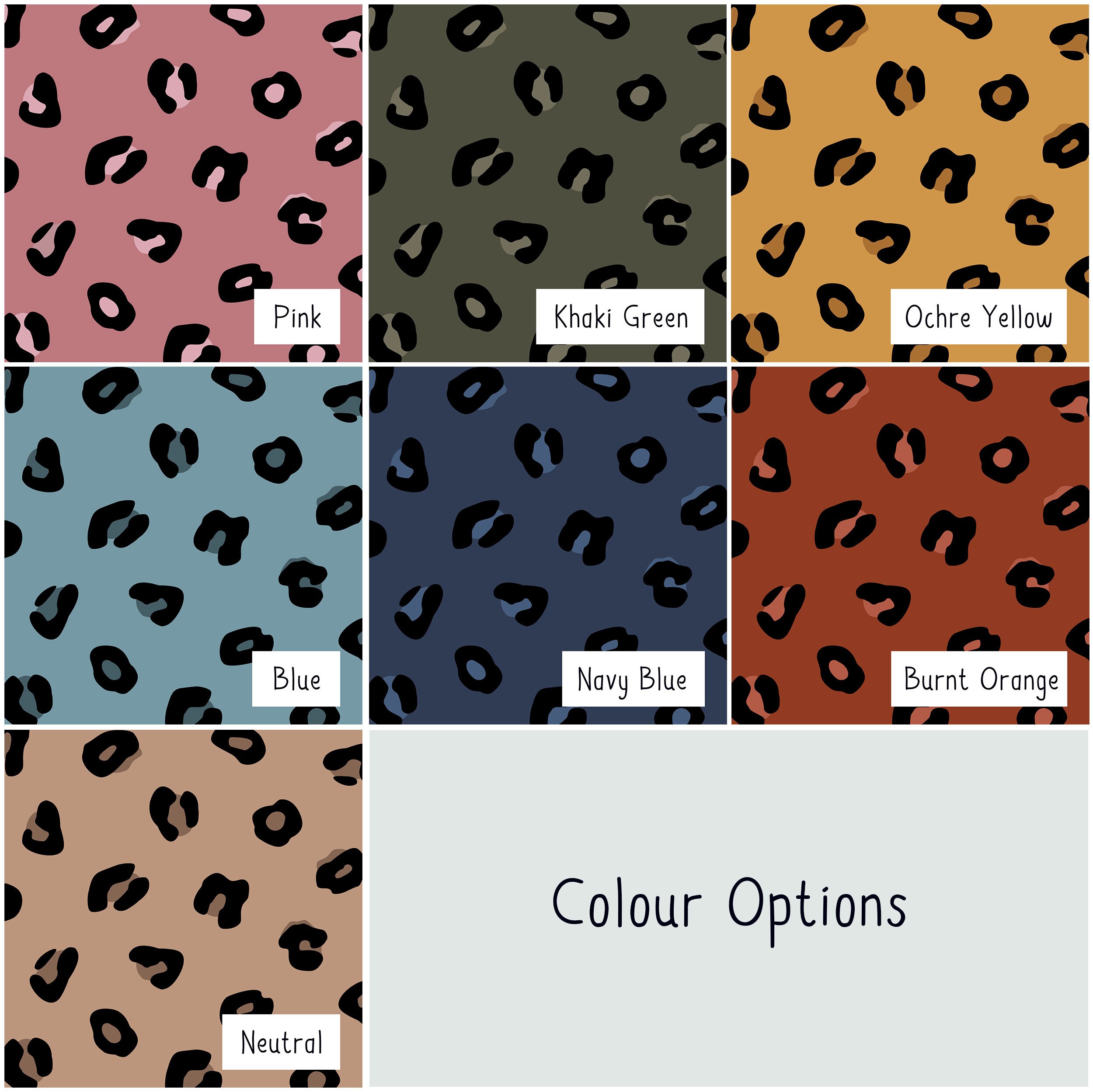 Custom Word Print Personalised Leopard Print Poster - Etsy