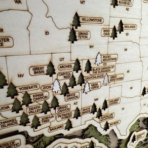 National Park Adventure Tracking Sign - Etsy