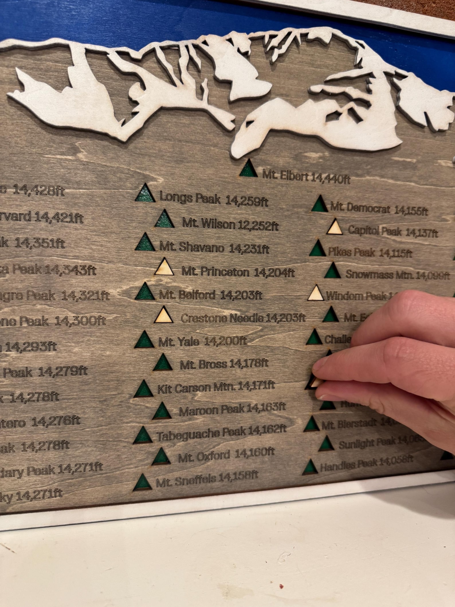 Colorado 14ers Interactive Adventure Sign (58 Peaks) - Etsy