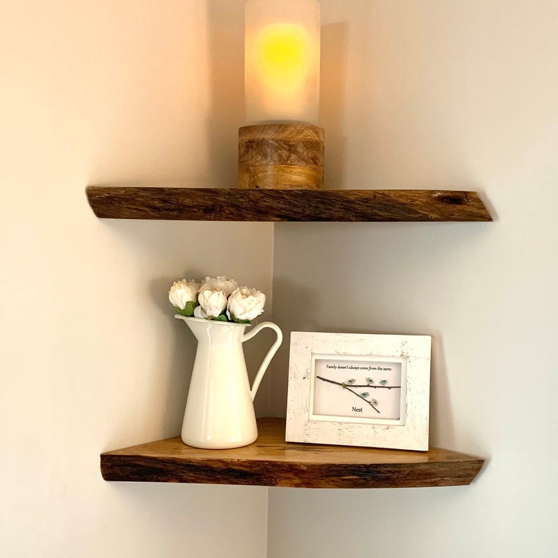 Corner Shelves Floating - Etsy