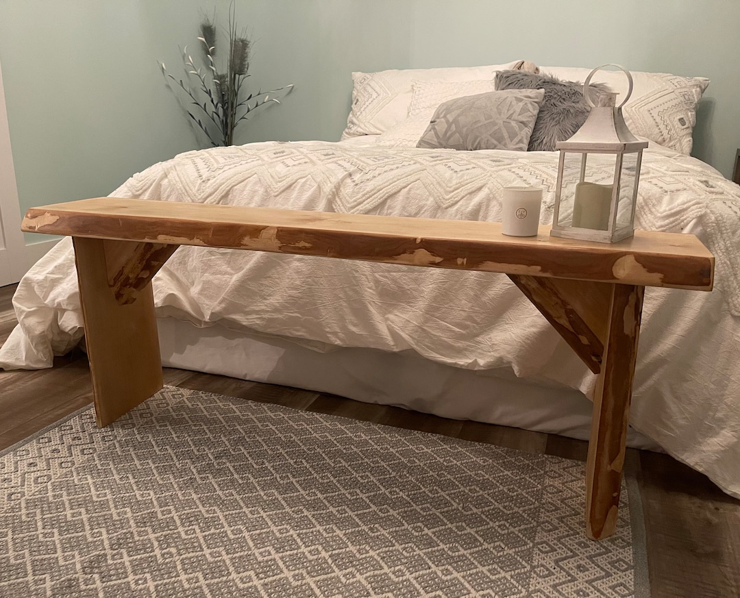 Live Edge Birch Bench - Rustic Charm Meets Modern Elegance ...