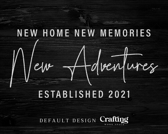 Home Buyer Gift First House Decor Laser Cut New Home New Memories New ...