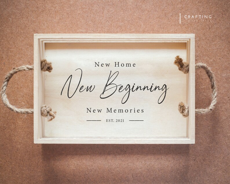 New Home New Beginning New Memories Sign SVG Personalized - Etsy