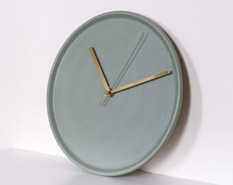 Sage Green Wall Clock - Etsy UK
