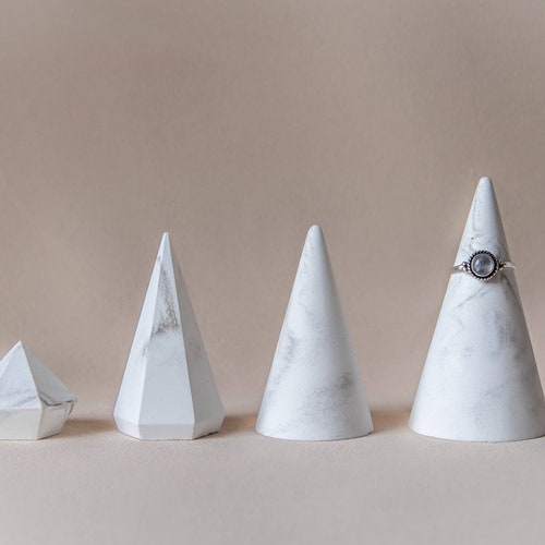 Concrete Cone Ring Display Set Jewellery Organiser Retail - Etsy