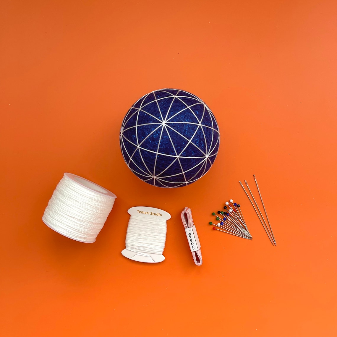 Temari Embroidery Kit Snowflakes Japanese Temari Christmas | Etsy