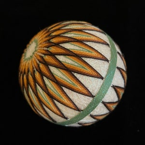 Handmade Temari Ball "butterfly and Flower", Traditional Japanese Kiku ...