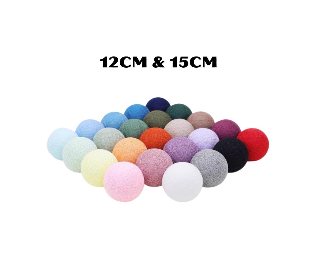12cm & 15cm Colorful Temari Core Balls | Handmade Base Balls for ...