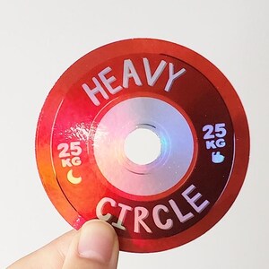 Weightlifting Kilo Plates Vinyl Stickers (holographic) | Olympic ...