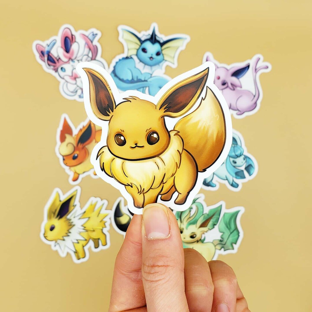 Evolutions Vinyl Stickers All 9 Evolutions - Etsy