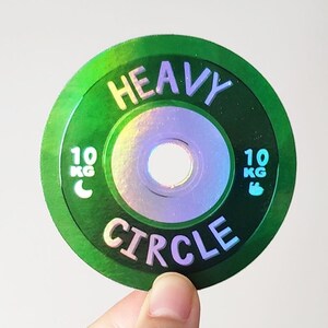Weightlifting Kilo Plates Vinyl Stickers (holographic) | Olympic ...