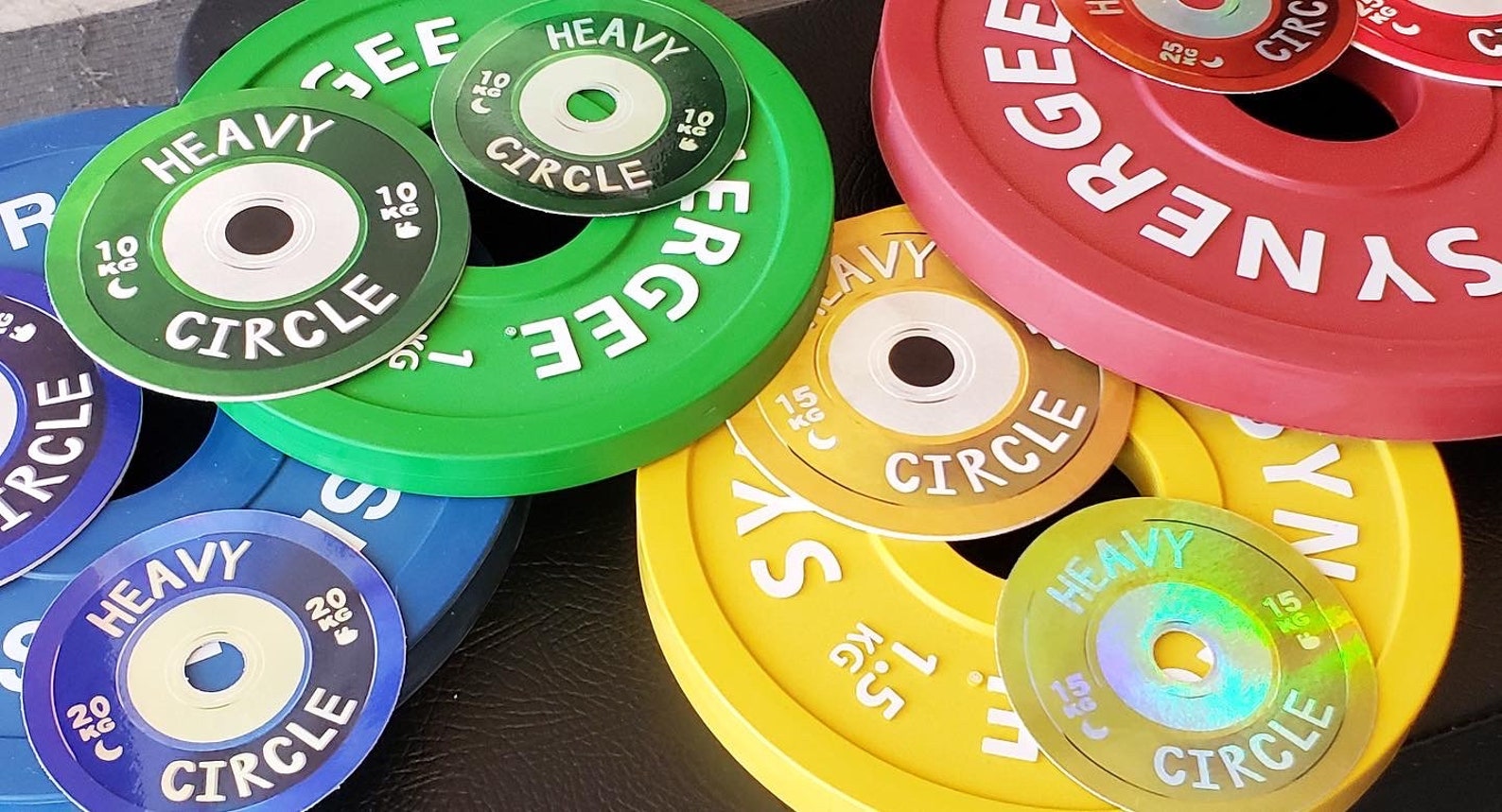 Weightlifting Kilo Plates Vinyl Stickers holographic | Etsy