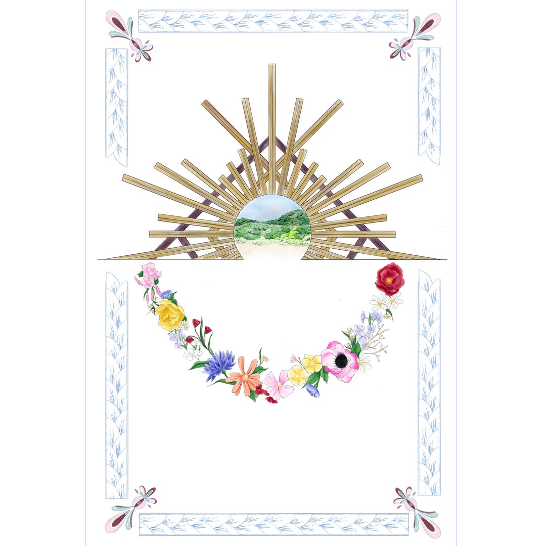 Midsommar Print Production Design Series Drawing Illustration Digital ...