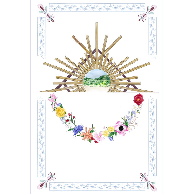 Midsommar Print Production Design Series Drawing Illustration Digital ...