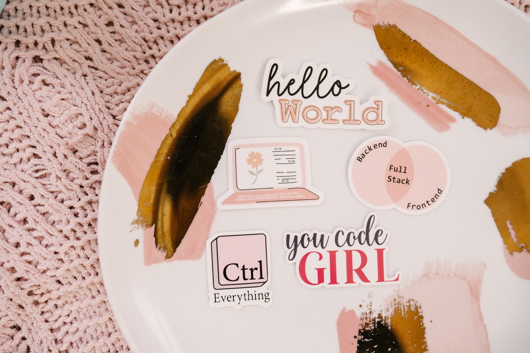 Women in Tech Sticker Pack (5 Designs!) - Computer Science Stickers ...