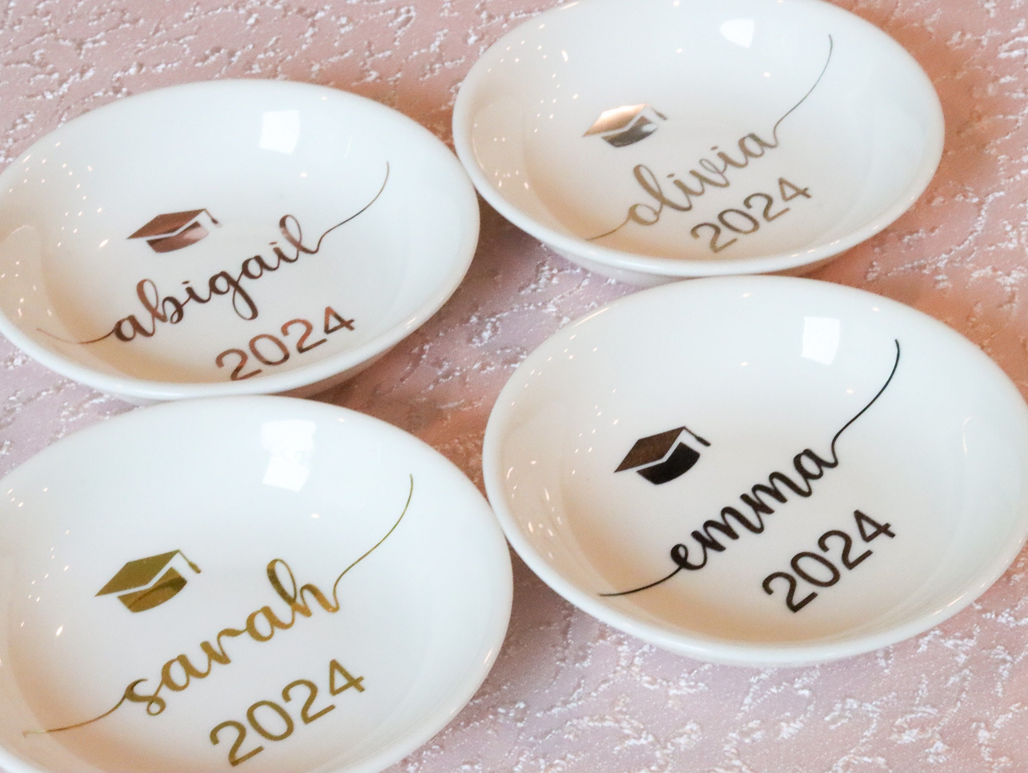 Personalized Graduation Ring Dish, PHD Graduation Present, Master ...