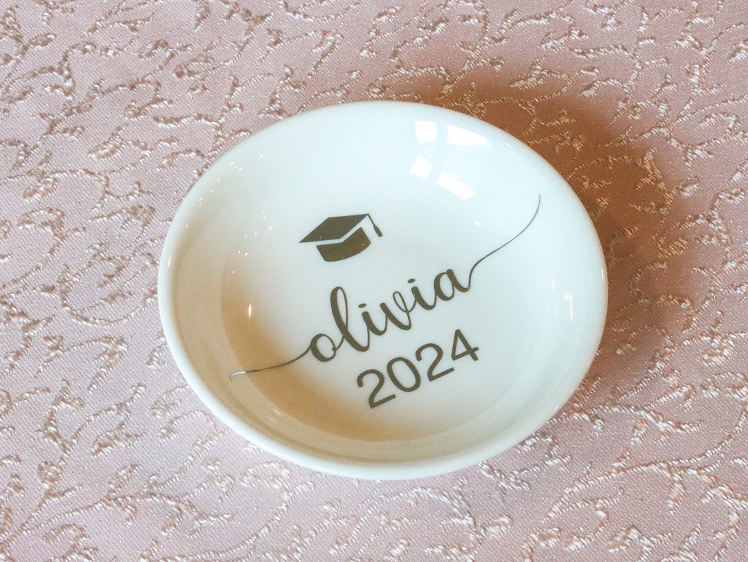 Personalized Graduation Ring Dish, PHD Graduation Present, Master ...
