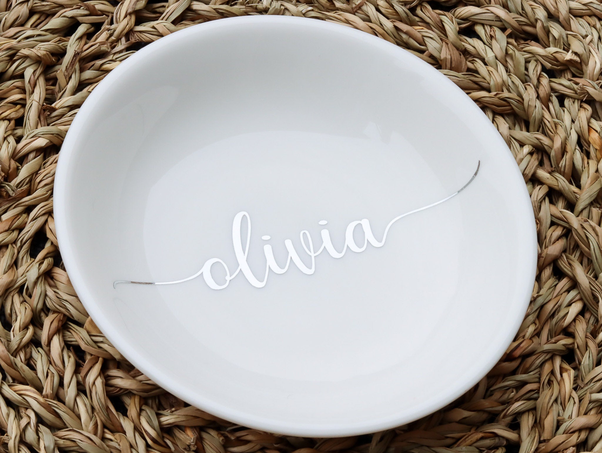 Personalized Ceramic Ring Dish, Custom Jewelry Dish, Bridesmaid Gift - Etsy