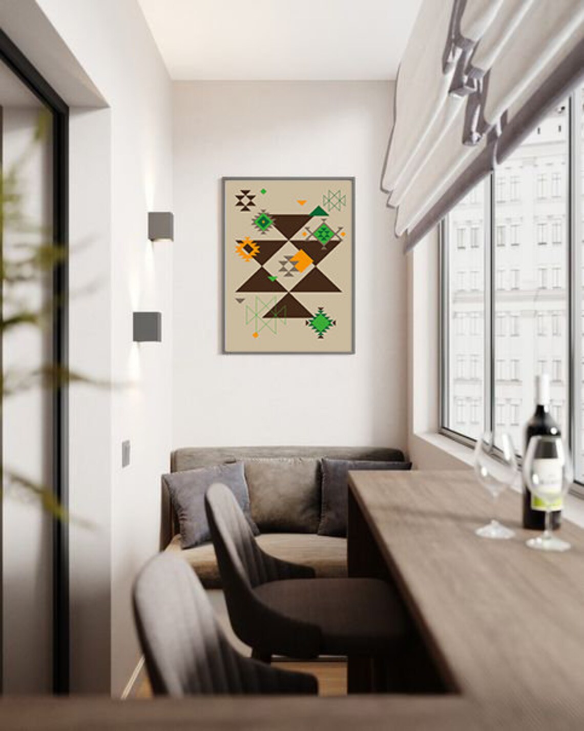 Set of Two Ethnic Downloadable Prints, Geometric Print, Tribal Art ...