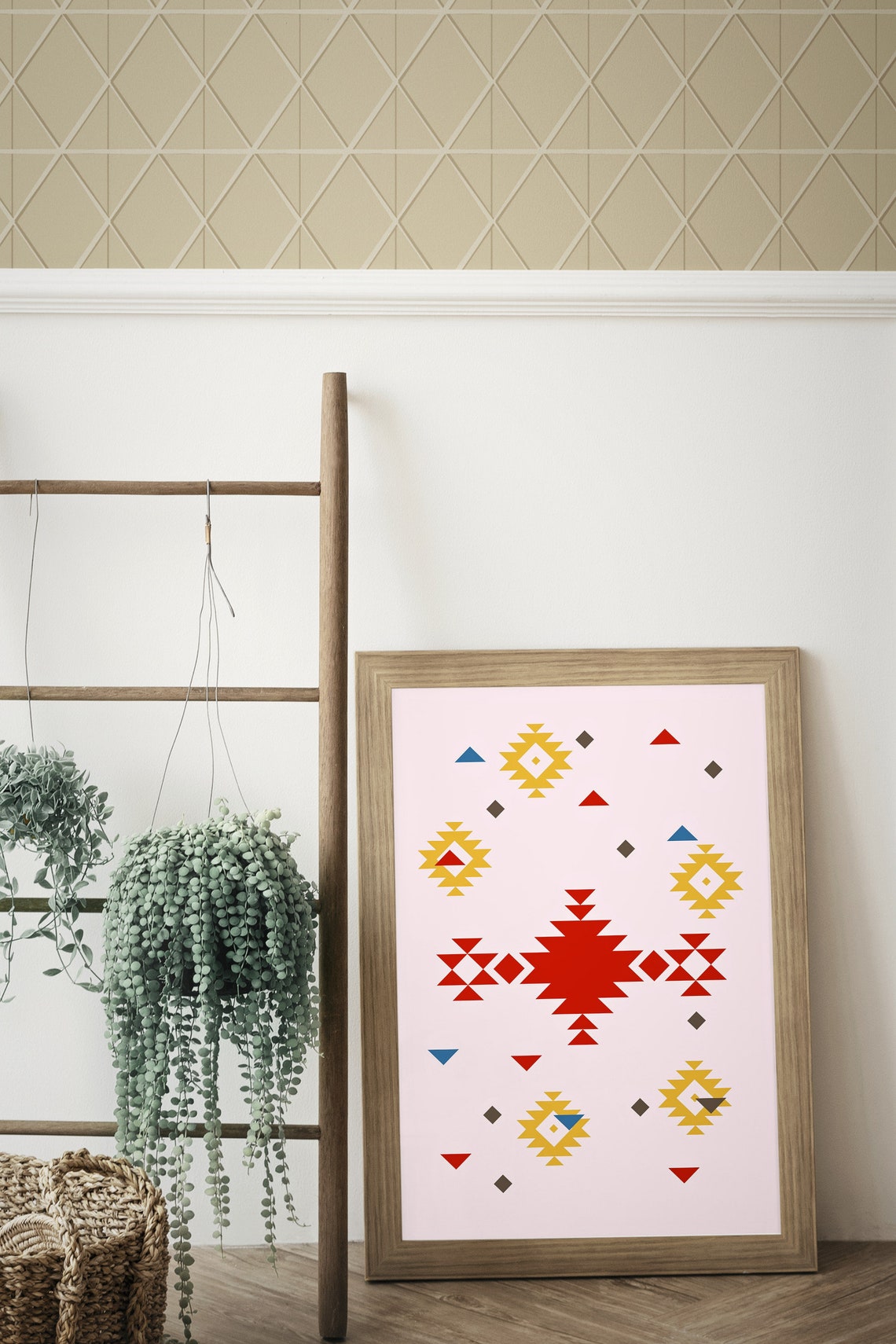 Set of Two Ethnic Downloadable Prints, Geometric Print, Tribal Art ...