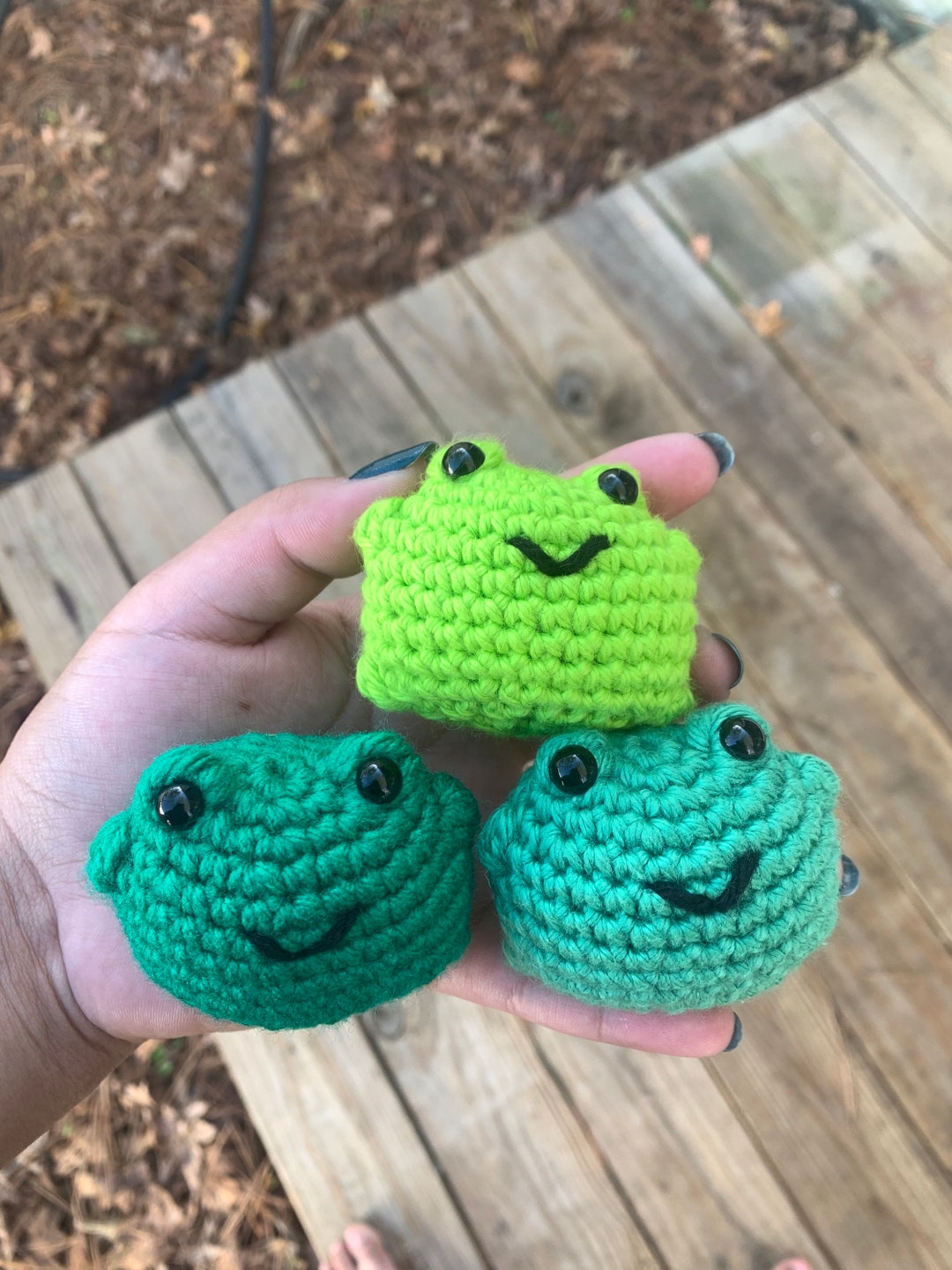 Tiny Blobby Froggy Frog Crochet Plush Toy - Etsy