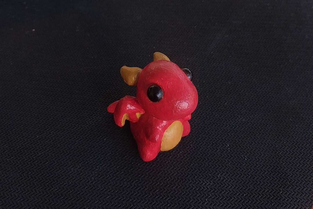 Baby Dragon Red DND Mini Figure - Etsy