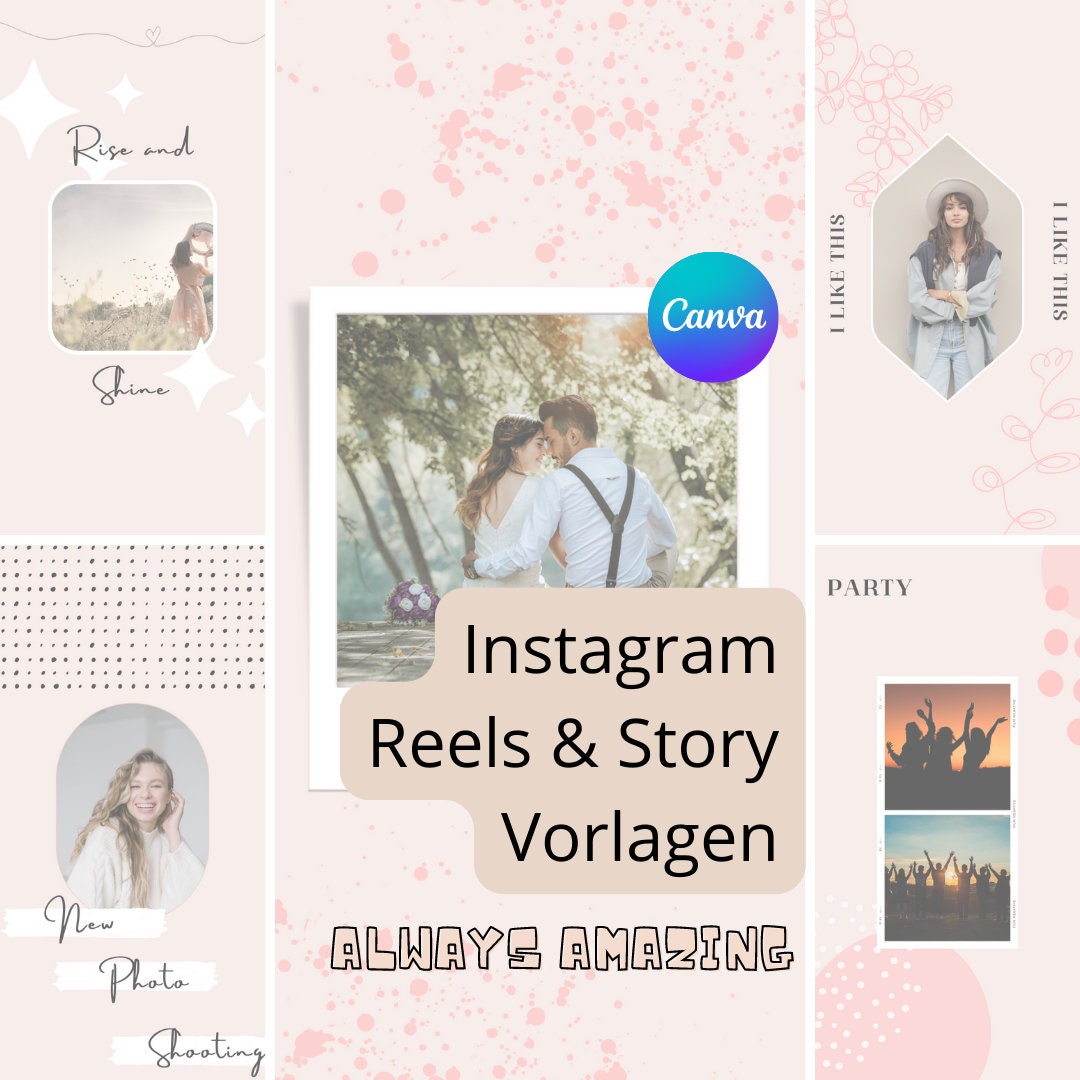 50 Instagram Reel + Story Templates Photography Photoshoot Canva - Etsy