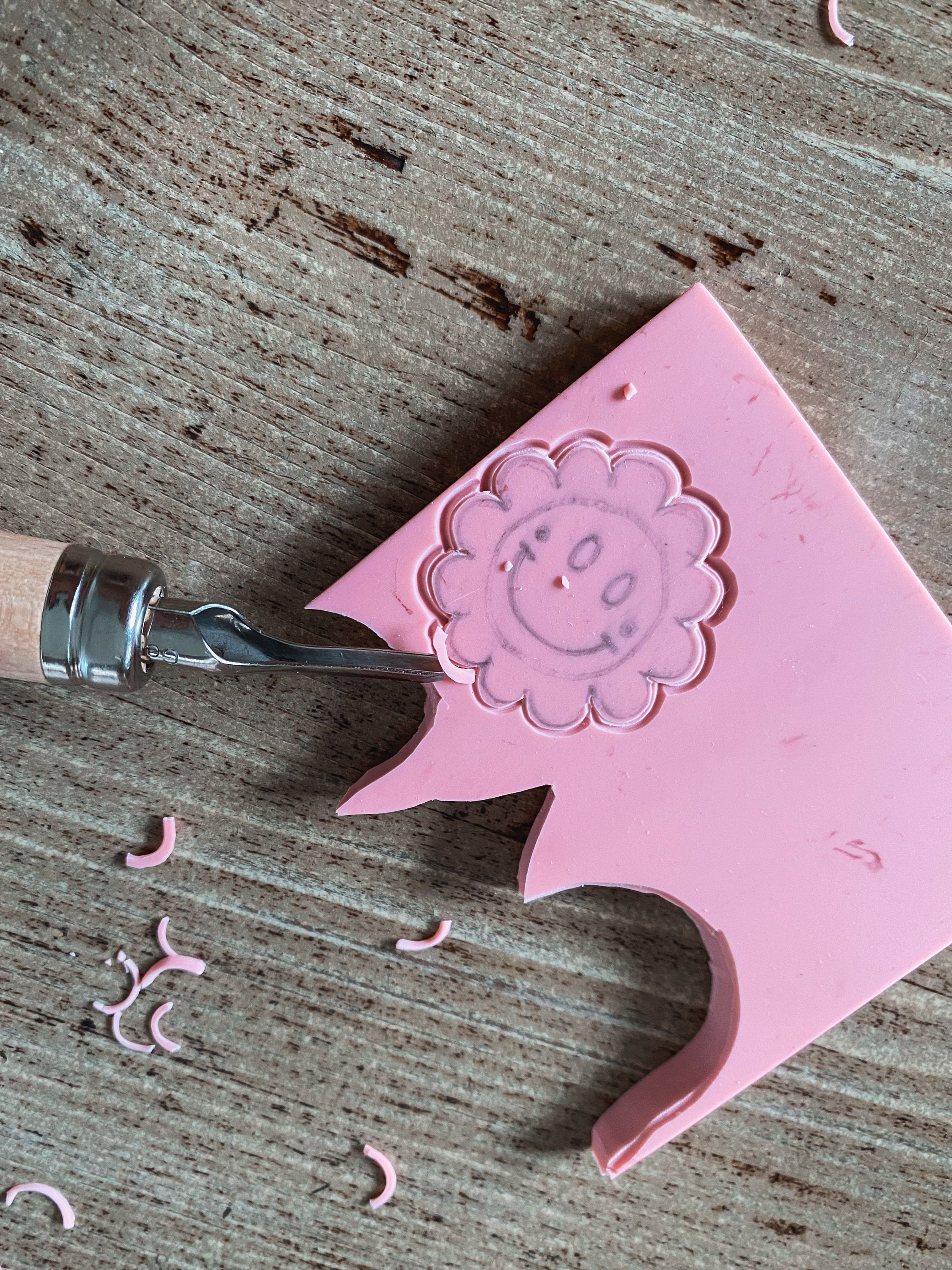 Carving Template Flower Power Stamp Carving - Etsy