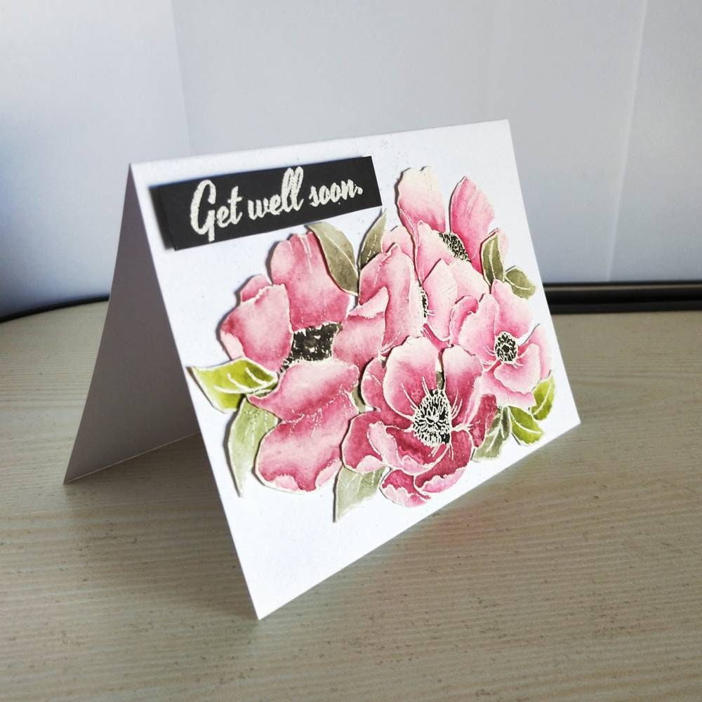 Handmade Watercolour Get Well Soon Card - Etsy