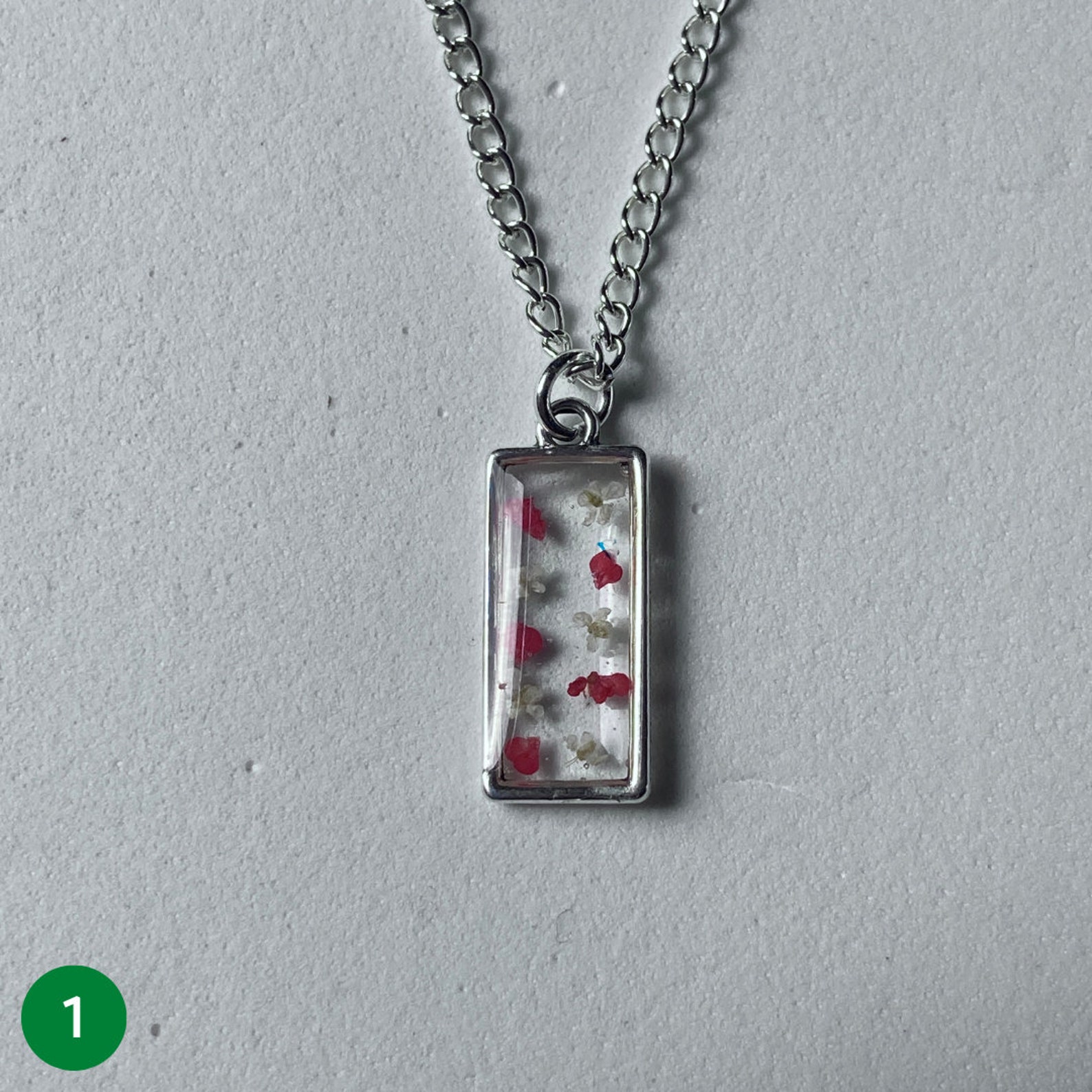 Two-tone Rectangular Frame Necklaces: Handmade Jewellelry With a ...