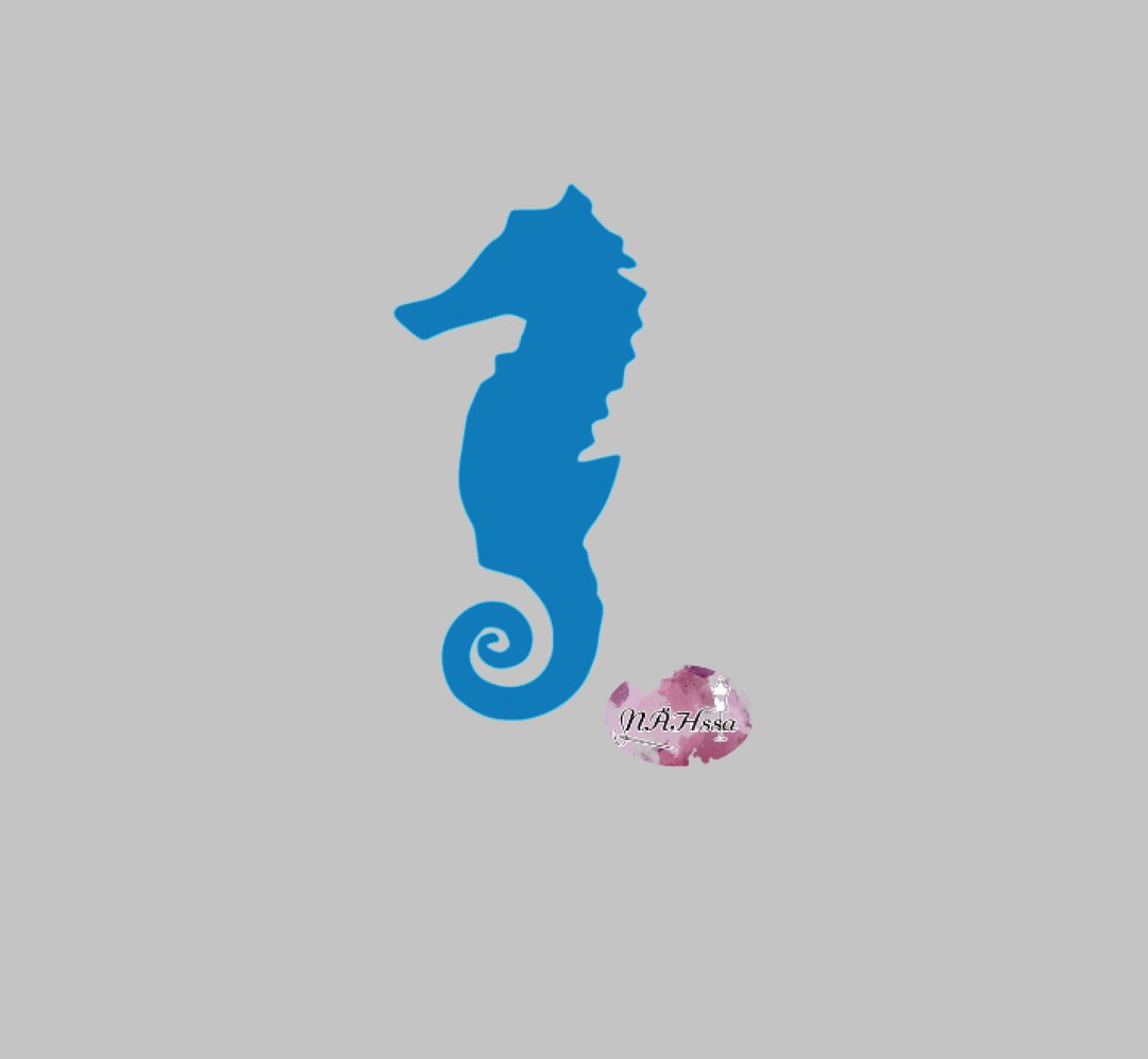 Seahorse Ironing Picture Plot Color Freely Selectable - Etsy