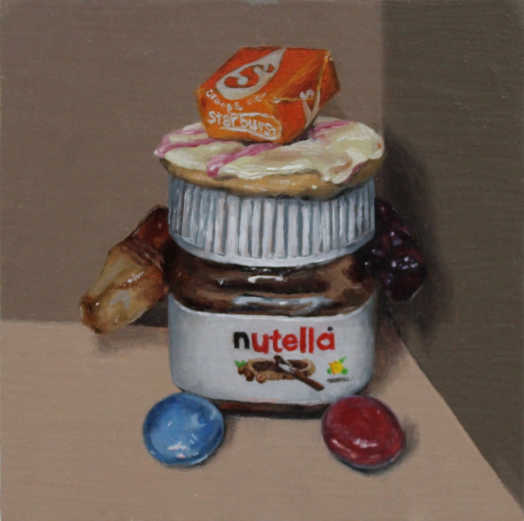Nutella Man (oil Painting) - Etsy
