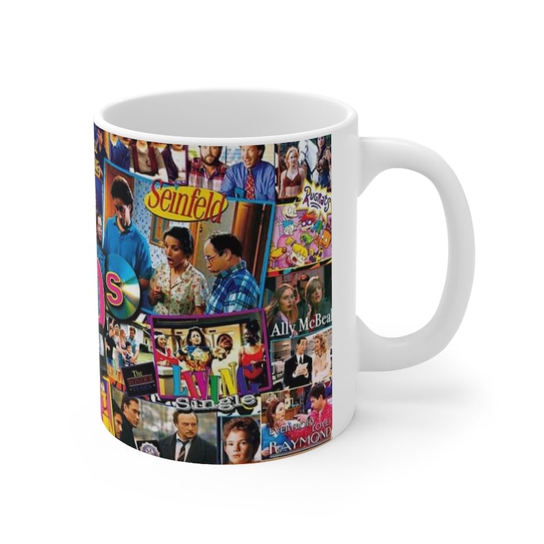 90's Nostalgia Mug, TV Show Mug, 1990's Sitcom Gift, Friends Coffee ...