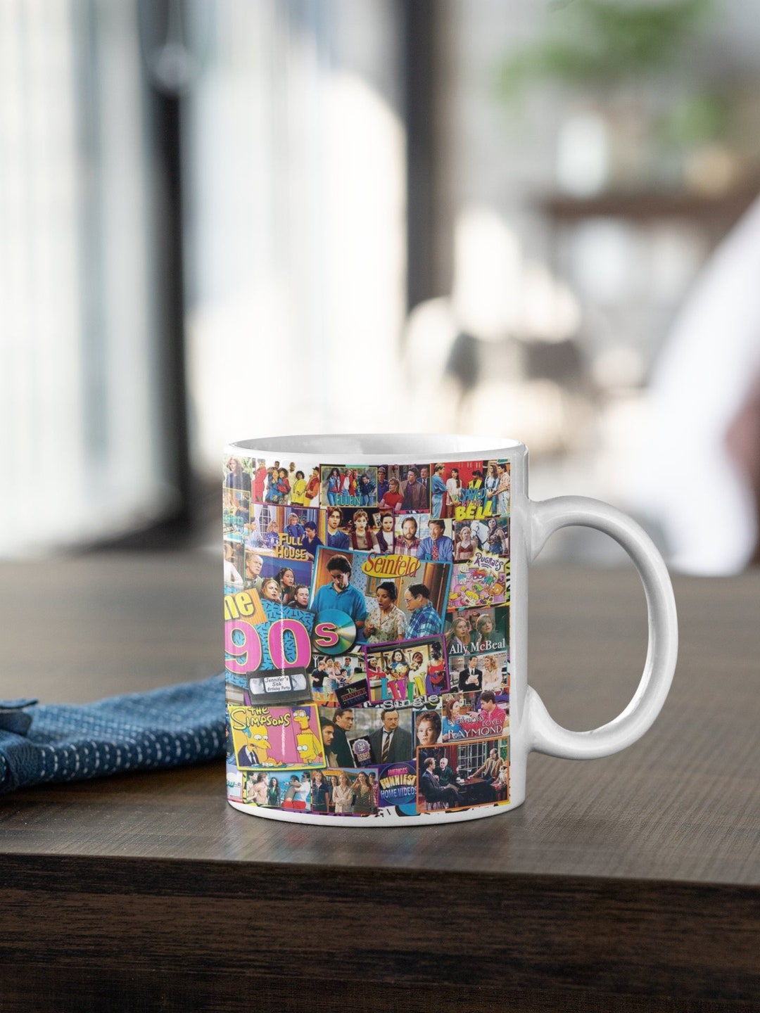 90's Nostalgia Mug, TV Show Mug, 1990's Sitcom Gift, Friends Coffee ...