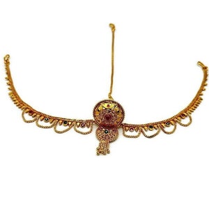 Indian Traditional Rajasthani Rakhdi /borla/ Maangtika/ Hair Jewelry ...