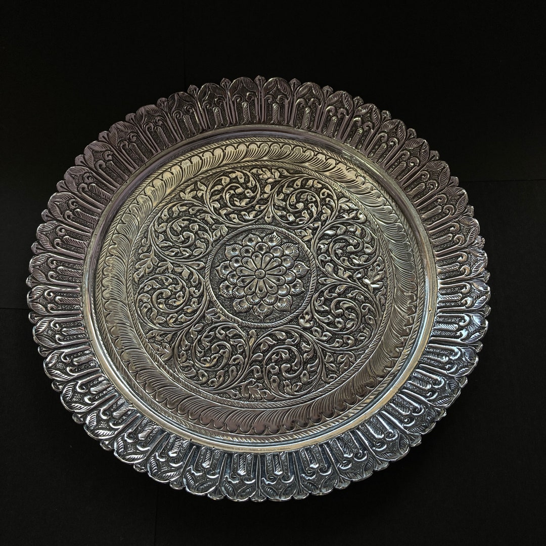 925 Sterling Silver Thali for Pooja / Silver Pooja Thali - Etsy