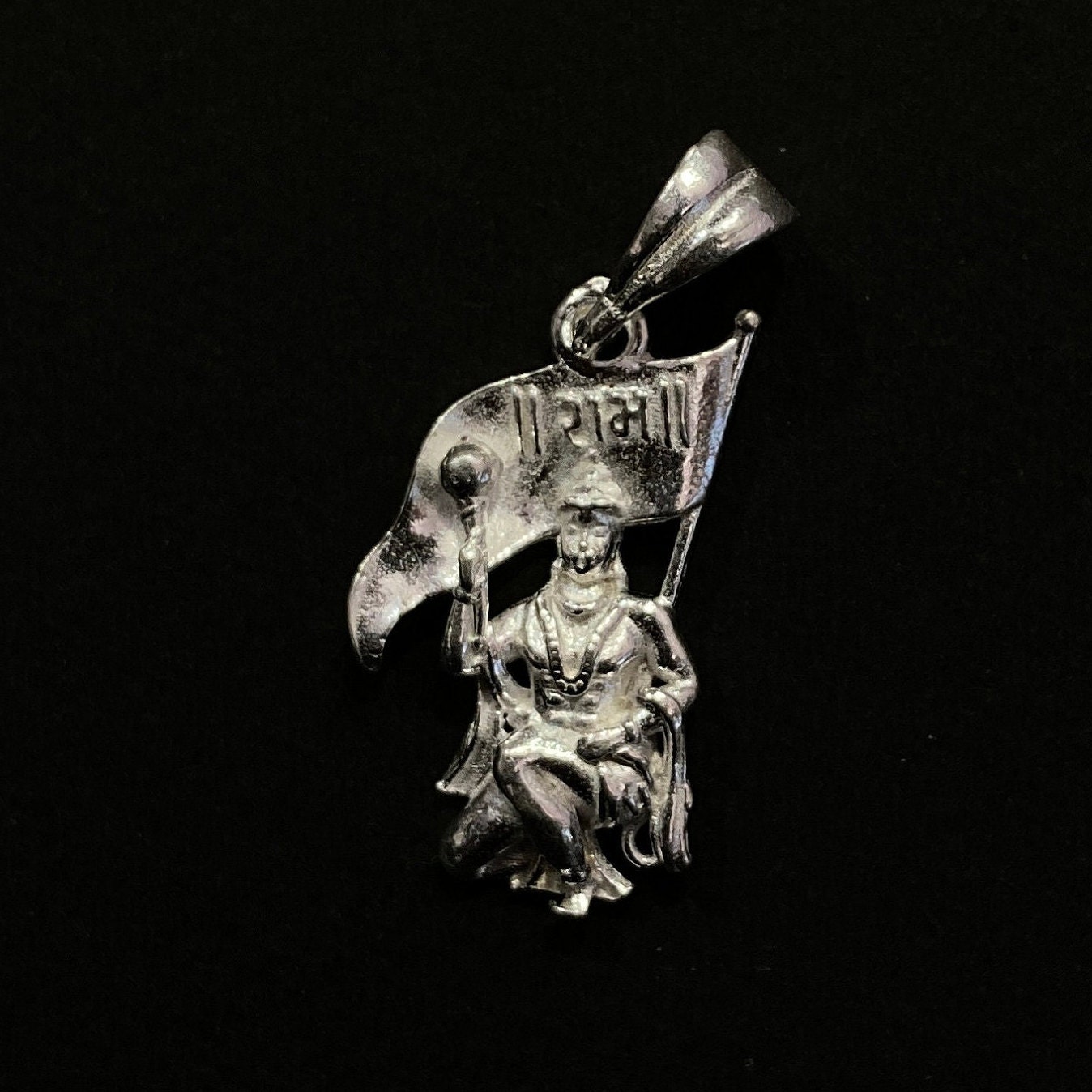 925 Sterling Silver Hanuman Ji Pendant. - Etsy