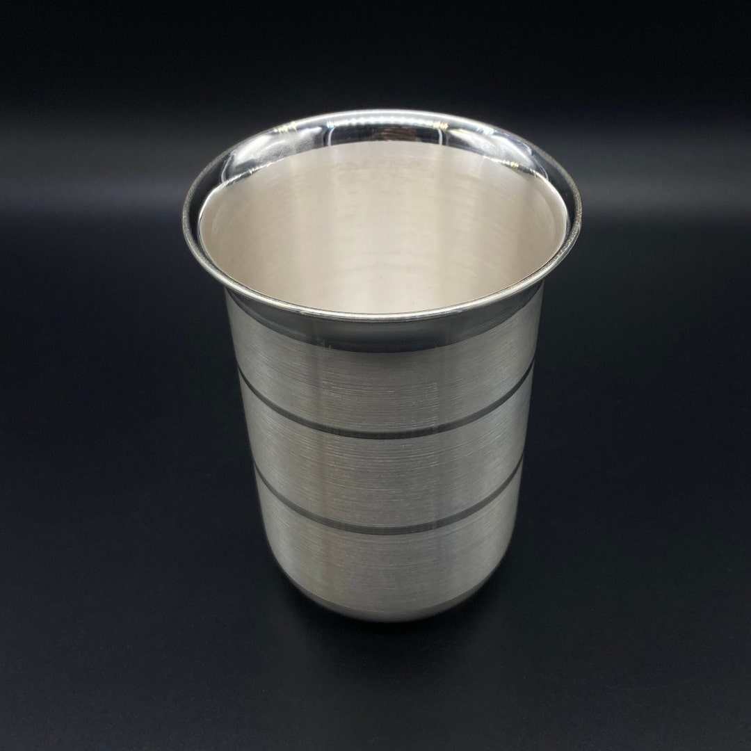 999 Solid Silver Big Glass for Drinking Water / Milk - Etsy