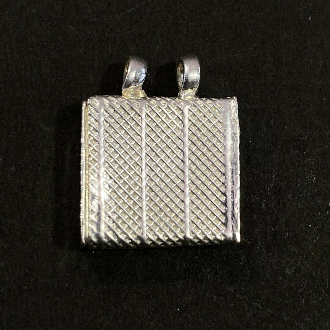 Silver Taweez With Black Thread India Kavach Antique Taweez | Etsy