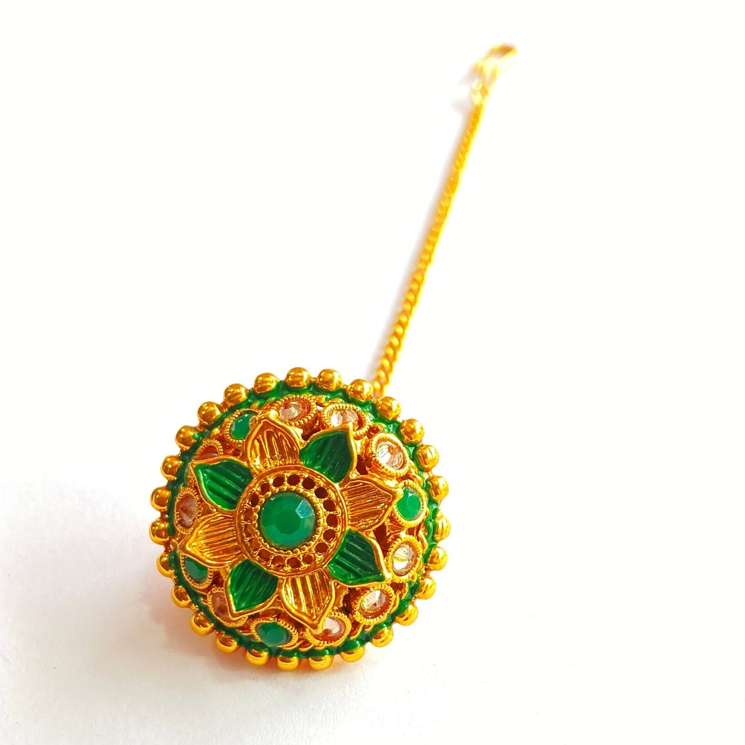 Antique Borla / Mang Tikka /classic Design/indian Traditional - Etsy