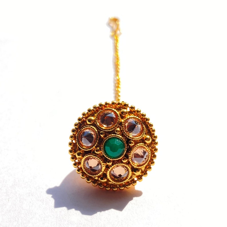 Antique Borla / Mang Tikka /classic Design/indian Traditional | Etsy